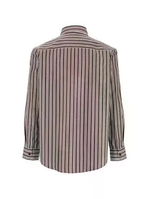 Saint Laurent Shirt In Striped Cotton Poplin