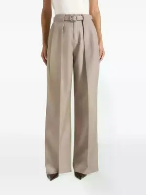 Manière De Voir Jodie Belted Box-pleat Trousers