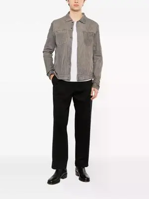 GIORGIO BRATO Washed Leather Jacket