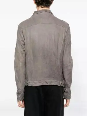 GIORGIO BRATO Washed Leather Jacket