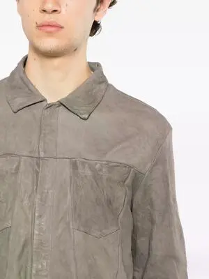 GIORGIO BRATO Washed Leather Jacket