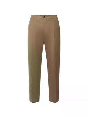 BE ABLE New Riccardo Pleated Straight-leg Trousers