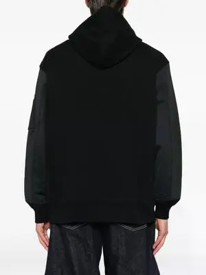 Comme Des Garçons Zip-pocket Panelled Hoodie