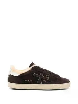Premiata Steven Shearling-lined Sneakers - Brown