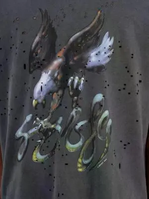 Satisfy Graphic-print Distressed T-shirt