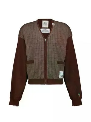 Mihara Yasuhiro Distressed Knit Cardigan - Brown