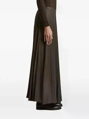 Peserico Pleated A-line Maxi Skirt