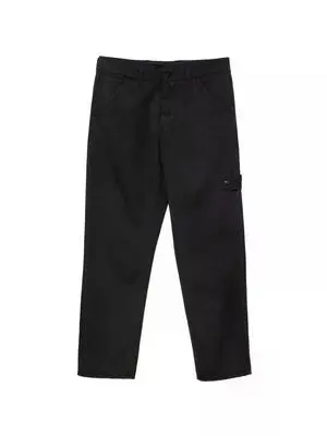 Stone Island Logo-patch Trousers - Black