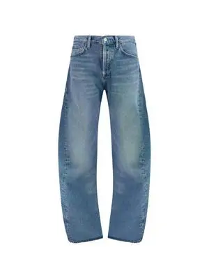 AGOLDE Spiral Barrel-leg Jeans - Blue