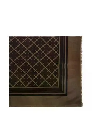 BY MALENE BIRGER Cornelis Monogram-pattern Scarf - Brown