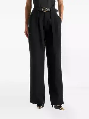 Manière De Voir Jodie Belted Box Pleat Tailored Trousers - Black