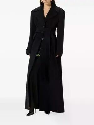 Blumarine Belted Button-up Coat