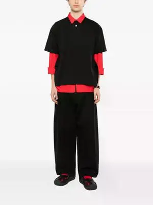 ADER ERROR Logo-patch Pleated T-shirt