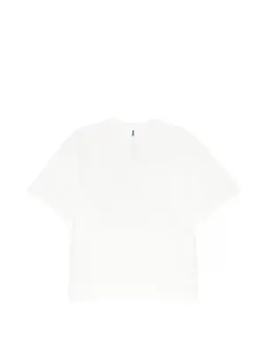 ADER ERROR Logo-patch Pleated T-shirt - White