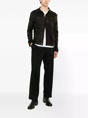 GIORGIO BRATO Crinkled Leather Jacket