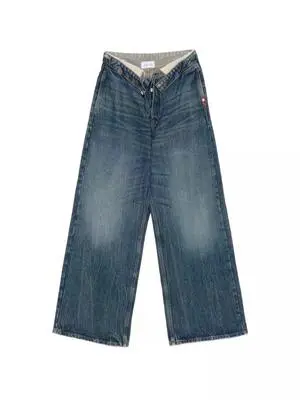 AMISH SUPPLIES Fold-over Wide-leg Jeans