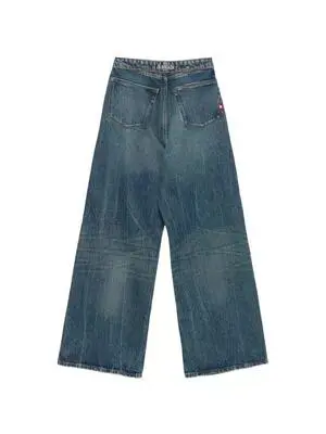 AMISH SUPPLIES Fold-over Wide-leg Jeans