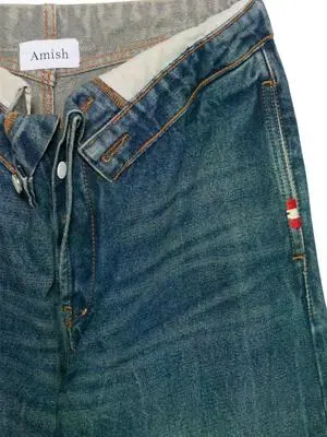 AMISH SUPPLIES Fold-over Wide-leg Jeans