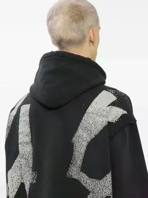 44 LABEL GROUP Mega 44 Graphic-print Drawstring Hoodie