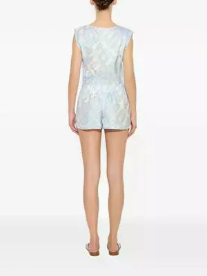 Emilio Pucci Leocorno Print Silk Shorts