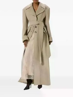 Blumarine Belted Maxi Coat