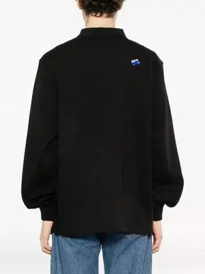 ADER ERROR Logo-patch Long-sleeve Polo Shirt