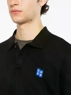 ADER ERROR Logo-patch Long-sleeve Polo Shirt