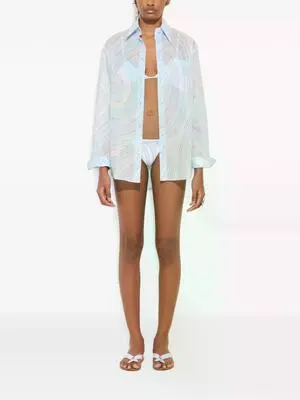 Emilio Pucci Iride Print Muslin Shirt