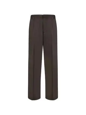 AMARANTO Pressed-crease Tailored Trousers