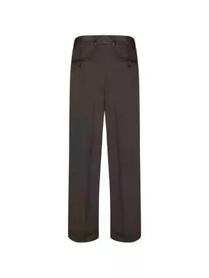 AMARANTO Pressed-crease Tailored Trousers