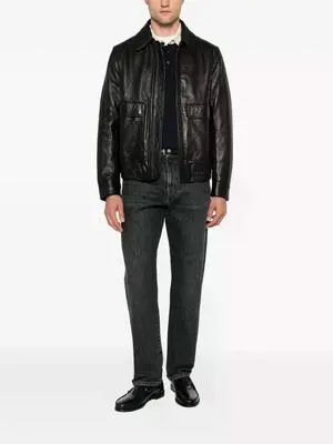Paul Smith Leather Jacket - Black
