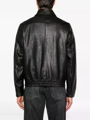 Paul Smith Leather Jacket - Black