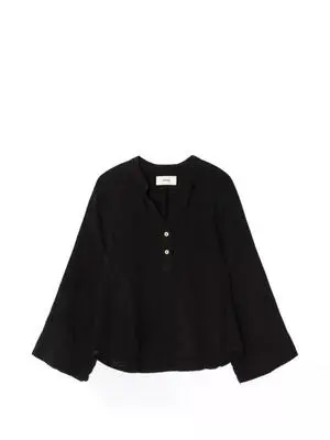 Xirena Carli Cotton-gauze Top - Black