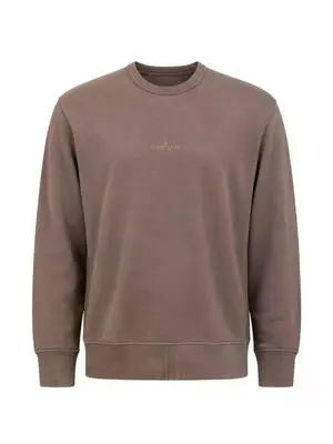 Stone Island Logo-print Sweatshirt - Brown