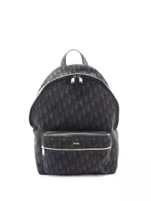 Dior 2010s Oblique Rider Backpack - Black