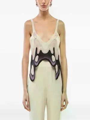 YUKIO Pantera Wave Printed Top