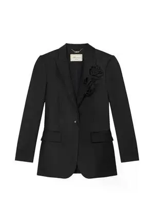 Blumarine Rose-embroidered Tailored Jacket