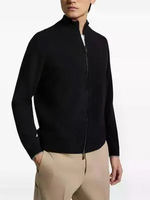 Peserico Zip-up High-neck Sweater