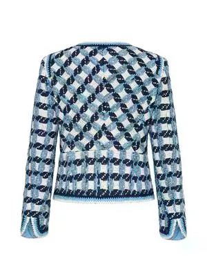 MAISON COMMON Striped Tweed Jacket
