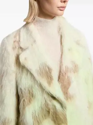 Peserico Abstract-pattern Faux-fur Jacket