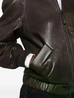 THE FRANKIE SHOP Alena Faux-leather Bomber Jacket