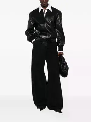 THE FRANKIE SHOP Alena Faux-leather Bomber Jacket - Black