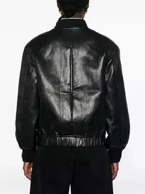 THE FRANKIE SHOP Alena Faux-leather Bomber Jacket