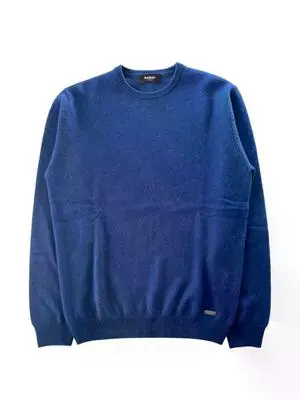 BALDININI Logo-plaque Cashmere Sweater - Blue