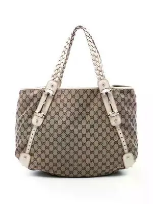 Gucci 2000-2015 Gg Canvas Horsebit Pelham Shoulder Bag