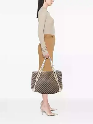 Gucci 2000-2015 Gg Canvas Horsebit Pelham Shoulder Bag