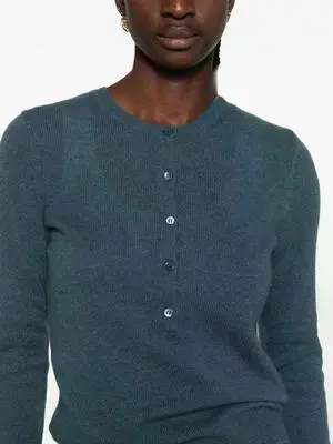 DÔEN Heath Buttoned Sweater - Blue