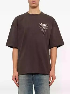 Amiri Lasso Oversized Tee - Brown