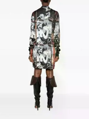 JEAN PAUL GAULTIER 1990s Graphic-print Mini Dress