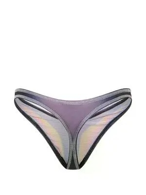 Dsquared2 Ski Leaf Cut-out Thongs - Purple